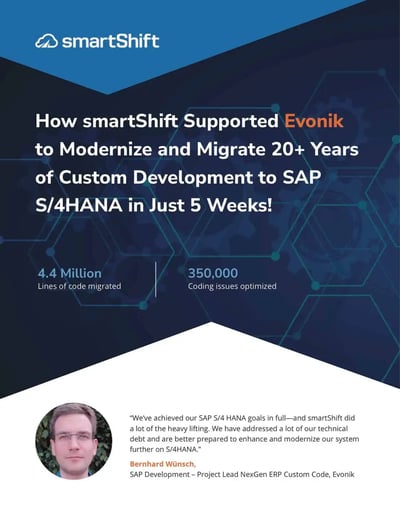 smartShift Helps Evonik Move to SAP S/4HANA